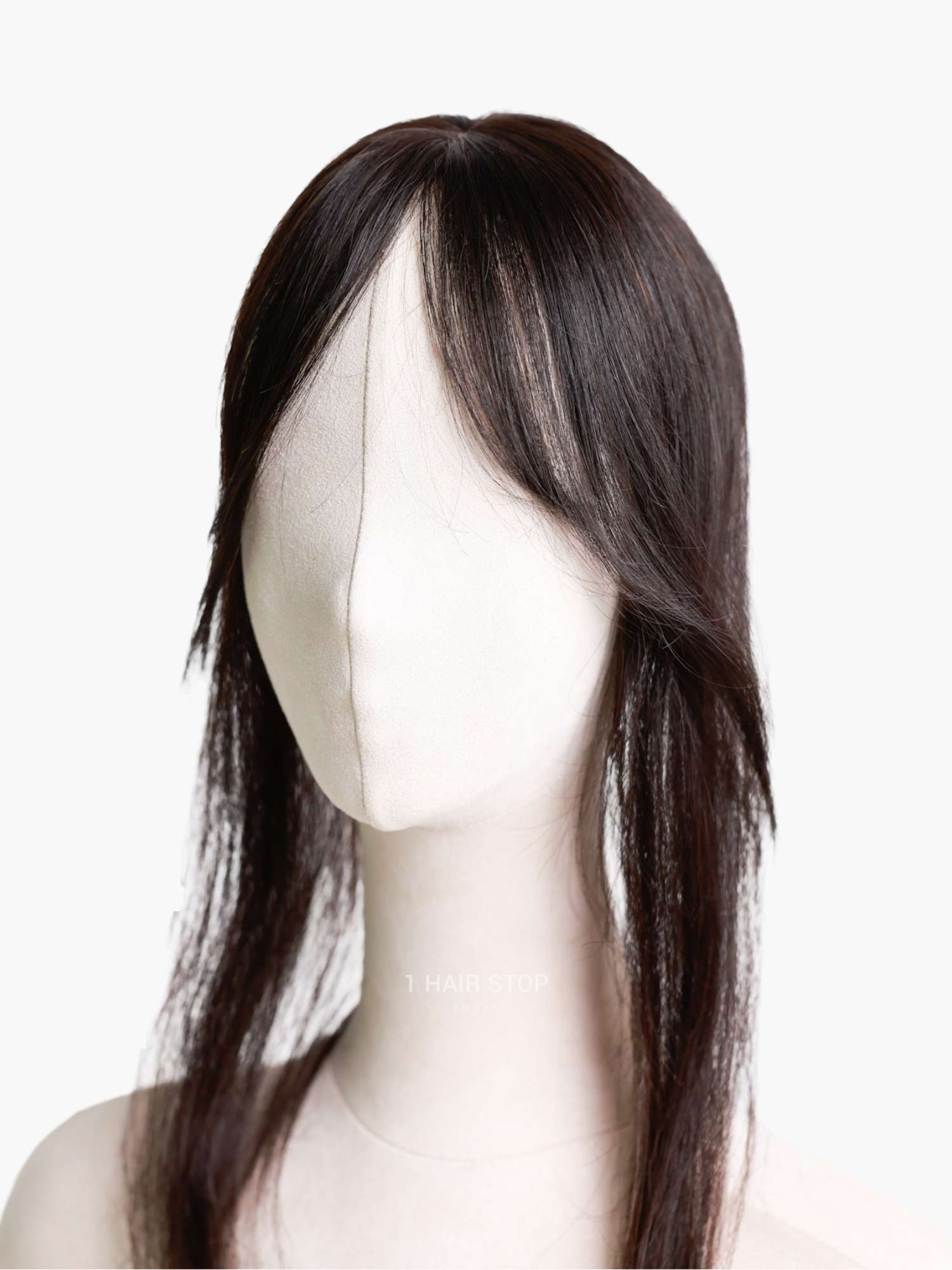 Silk Hair Topper with Bangs - Size 2.5x4 Human Hair Toppers for Women ...