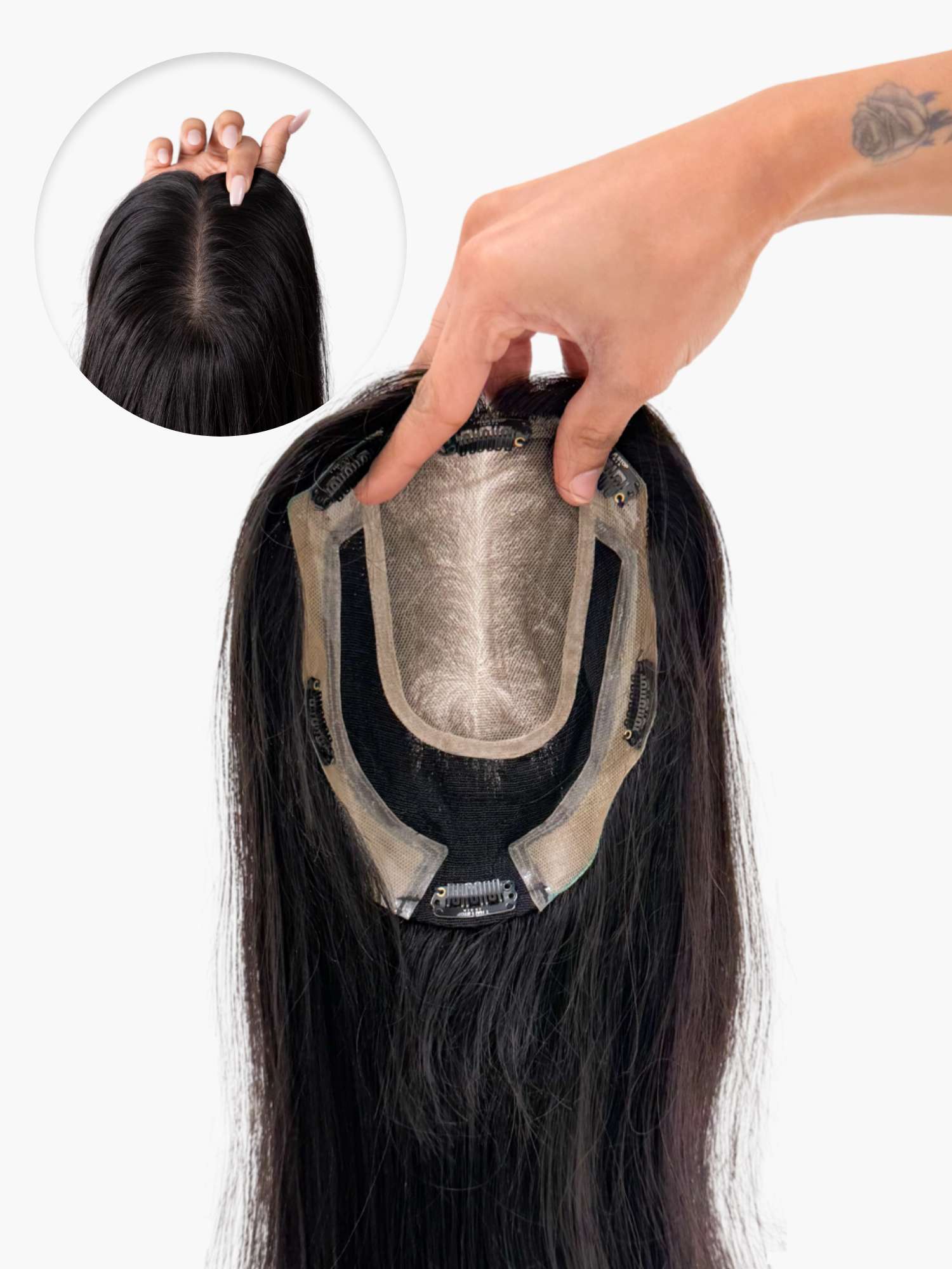 Silk Hair Topper 6x7 | Full Coverage 100% Human Hair for Advanced Hair ...