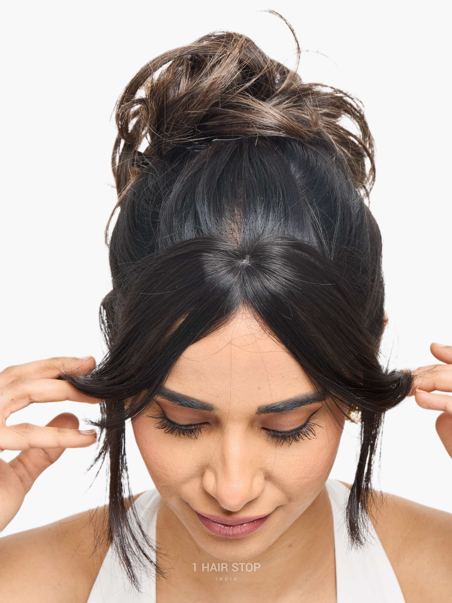 Clip-In Bangs | Curtain Bangs Extensions | 1HS International – 1 Hair ...