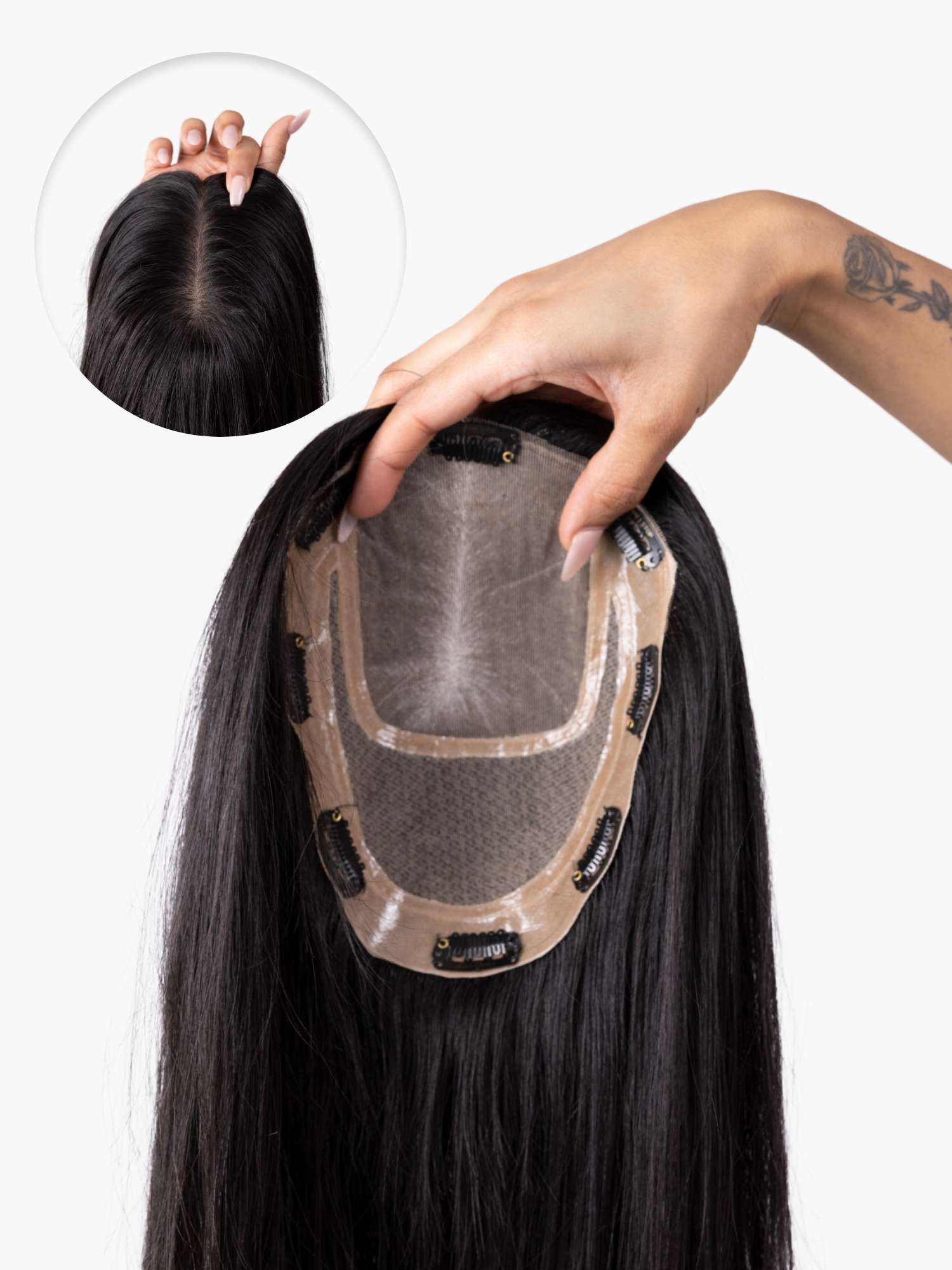 Silk Hair Topper 6x7 | Full Coverage 100% Human Hair for Advanced Hair ...