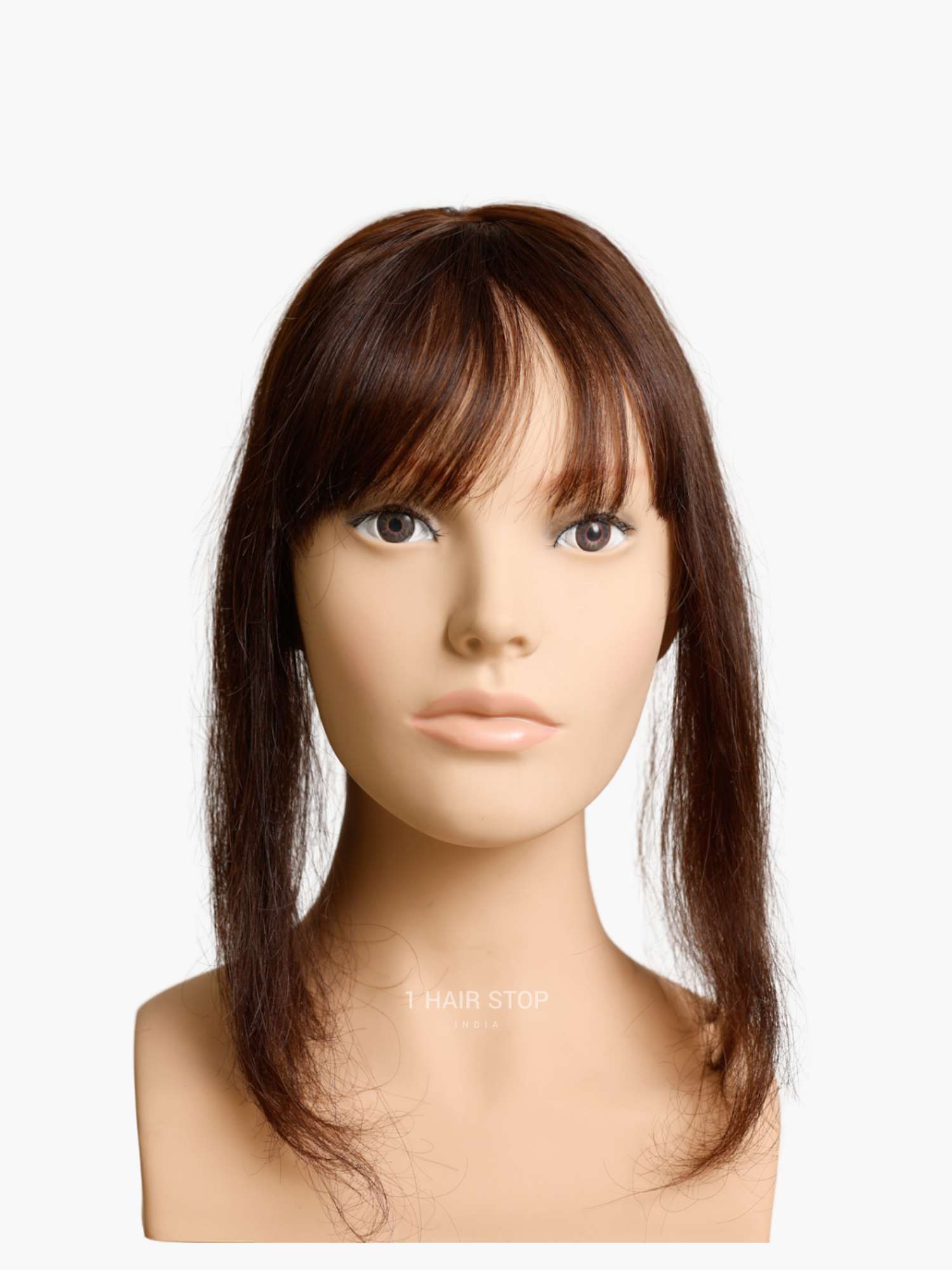 Silk Hair Topper with Bangs - Size 2.5x4 Human Hair Toppers for Women ...